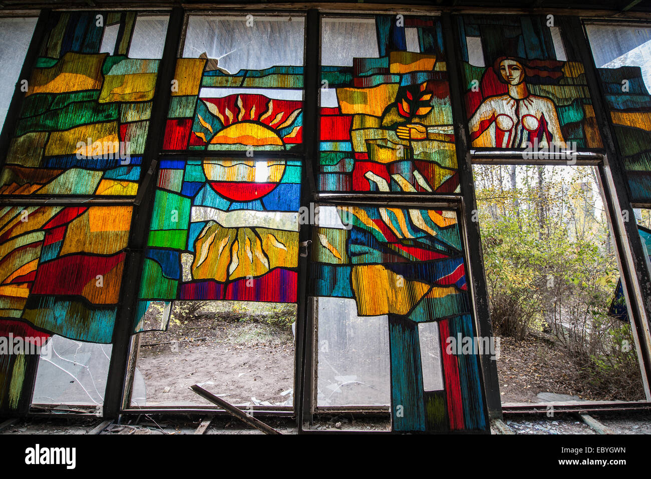 famous Cafe "Pripyat" in Pripyat abandoned city, Chernobyl Exclusion ...