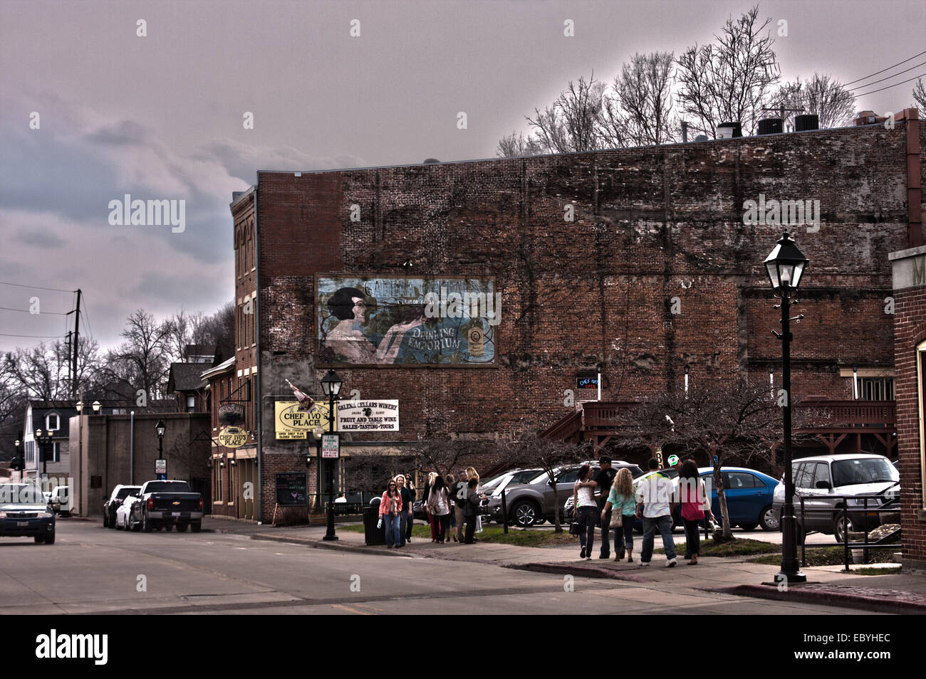 The city flood gates in Galena Illinois Stock Photo - Alamy