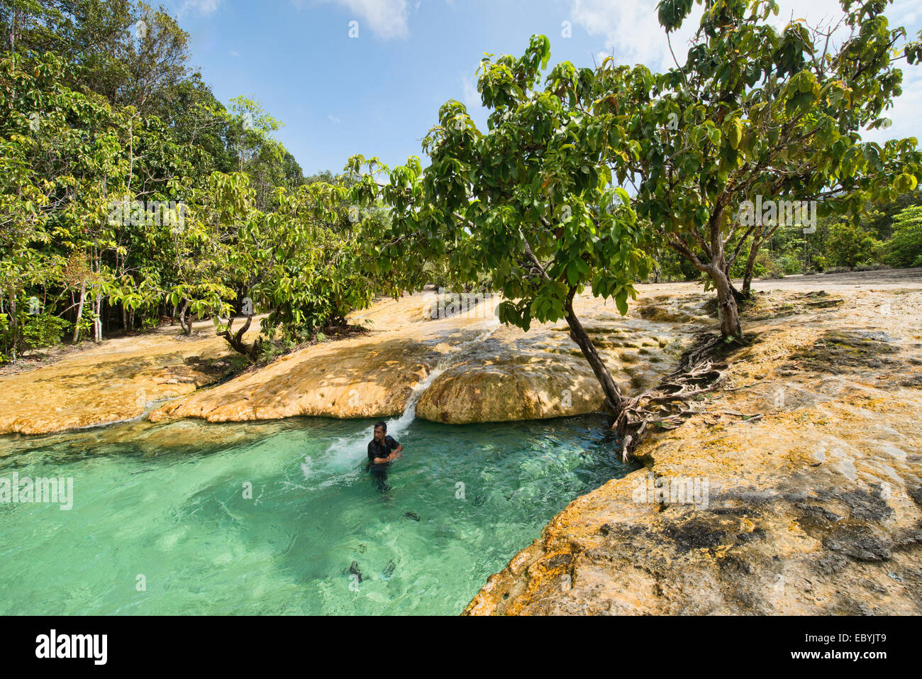 The Sa Morakot Emerald Pool in Krabi, Thailand Stock Photo - Alamy
