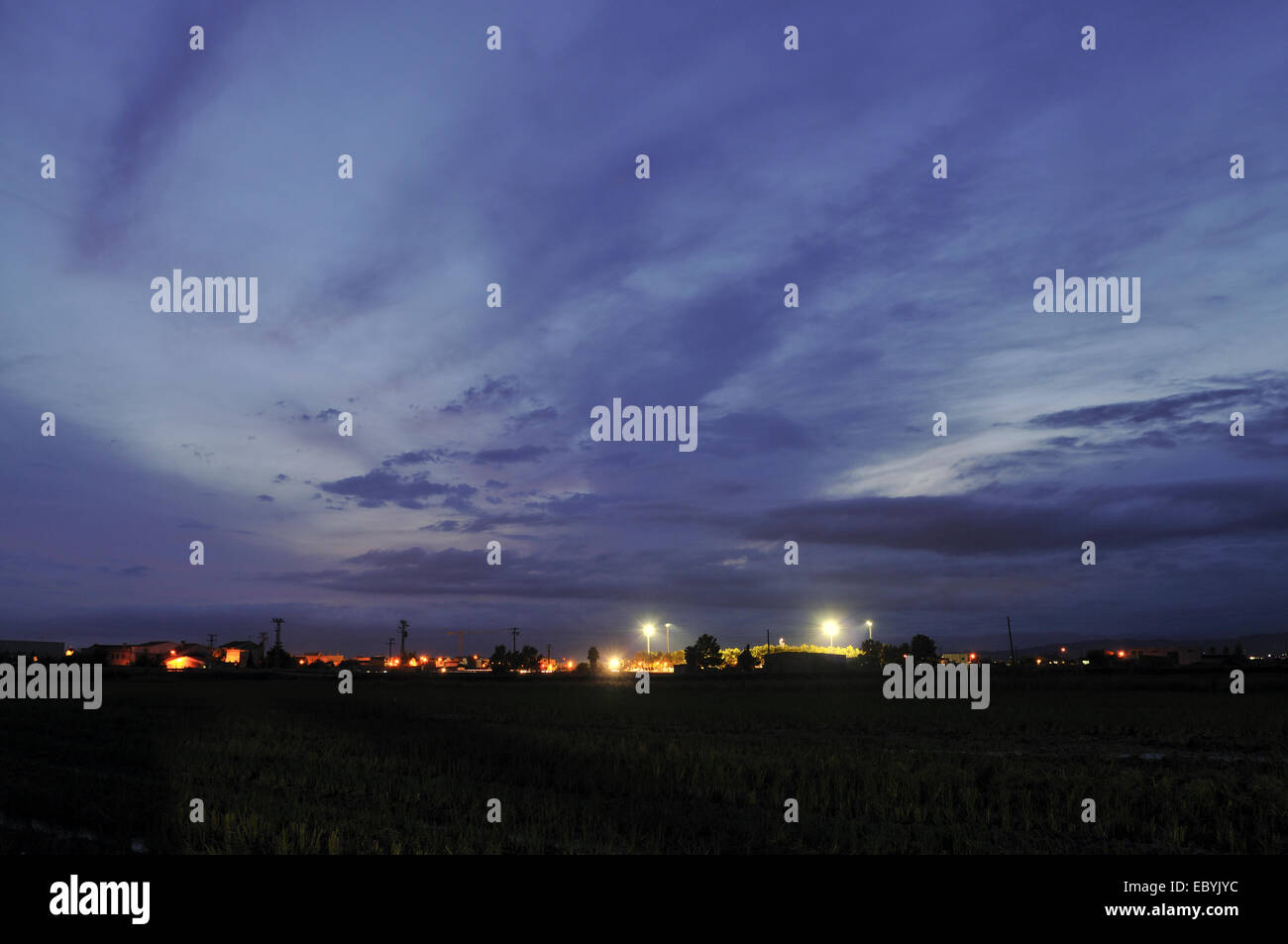 Country town nightscape hi-res stock photography and images - Alamy