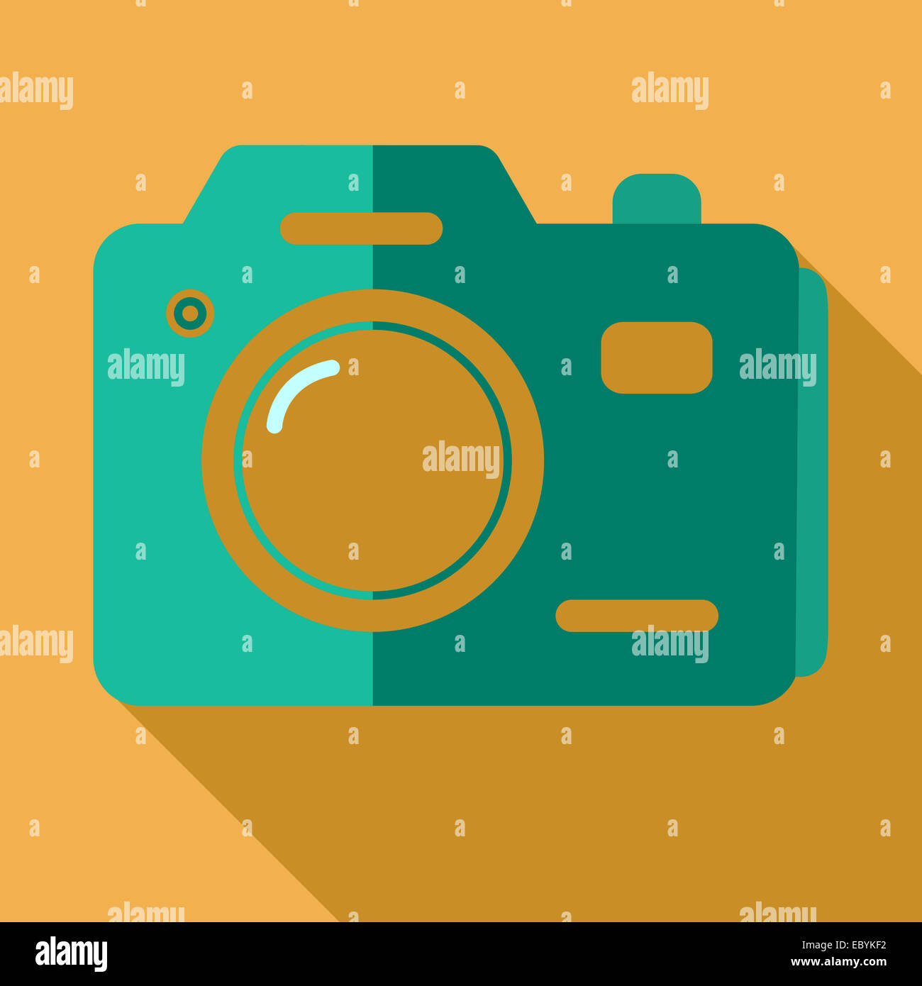 Modern flat design concept icon photo camera. Vector illustratio Stock ...