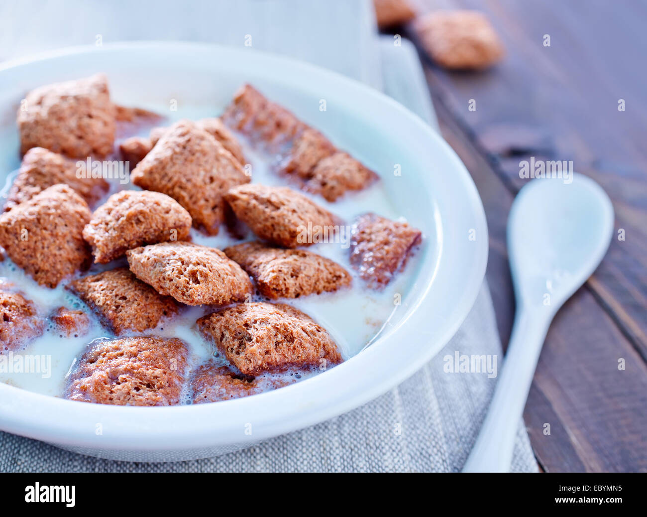 dry breakfast with milk Stock Photo - Alamy