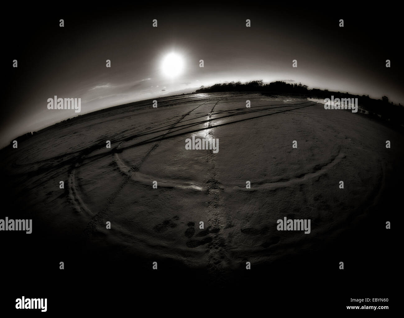 circles on a sandy ground Stock Photo - Alamy