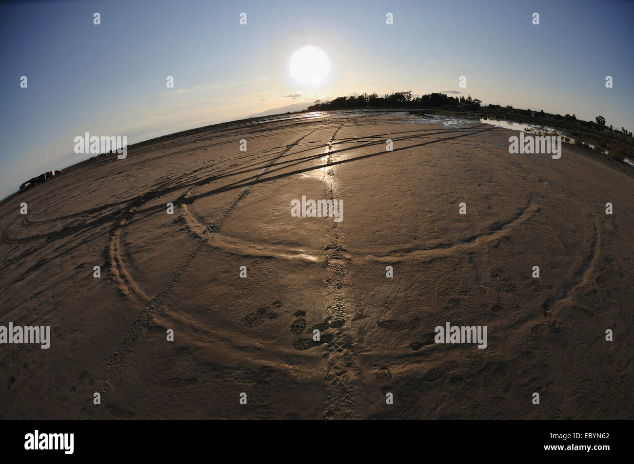 circles on a sandy ground Stock Photo - Alamy