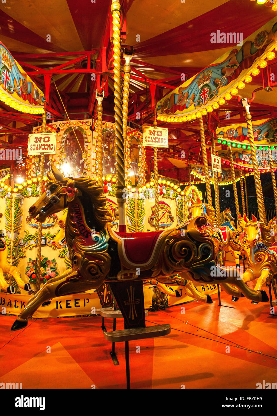 Old fashioned carousel horse hi-res stock photography and images - Alamy