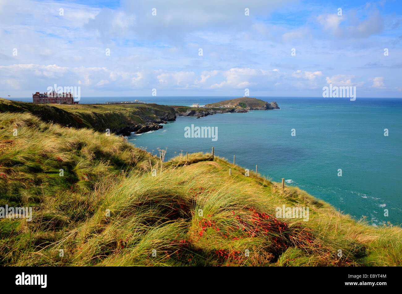 Cornish coast The Headland Newquay Cornwall England UK Stock Photo - Alamy