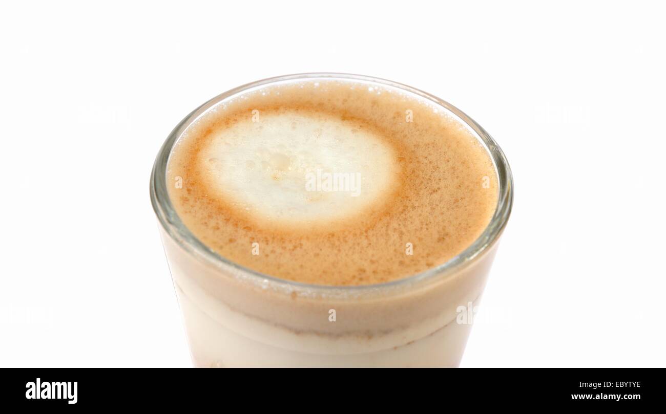 A glass of milky frothy hot drinking chocolate Stock Photo - Alamy
