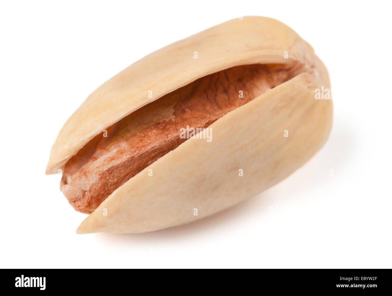 One pistachio nut isolated on white background Stock Photo - Alamy