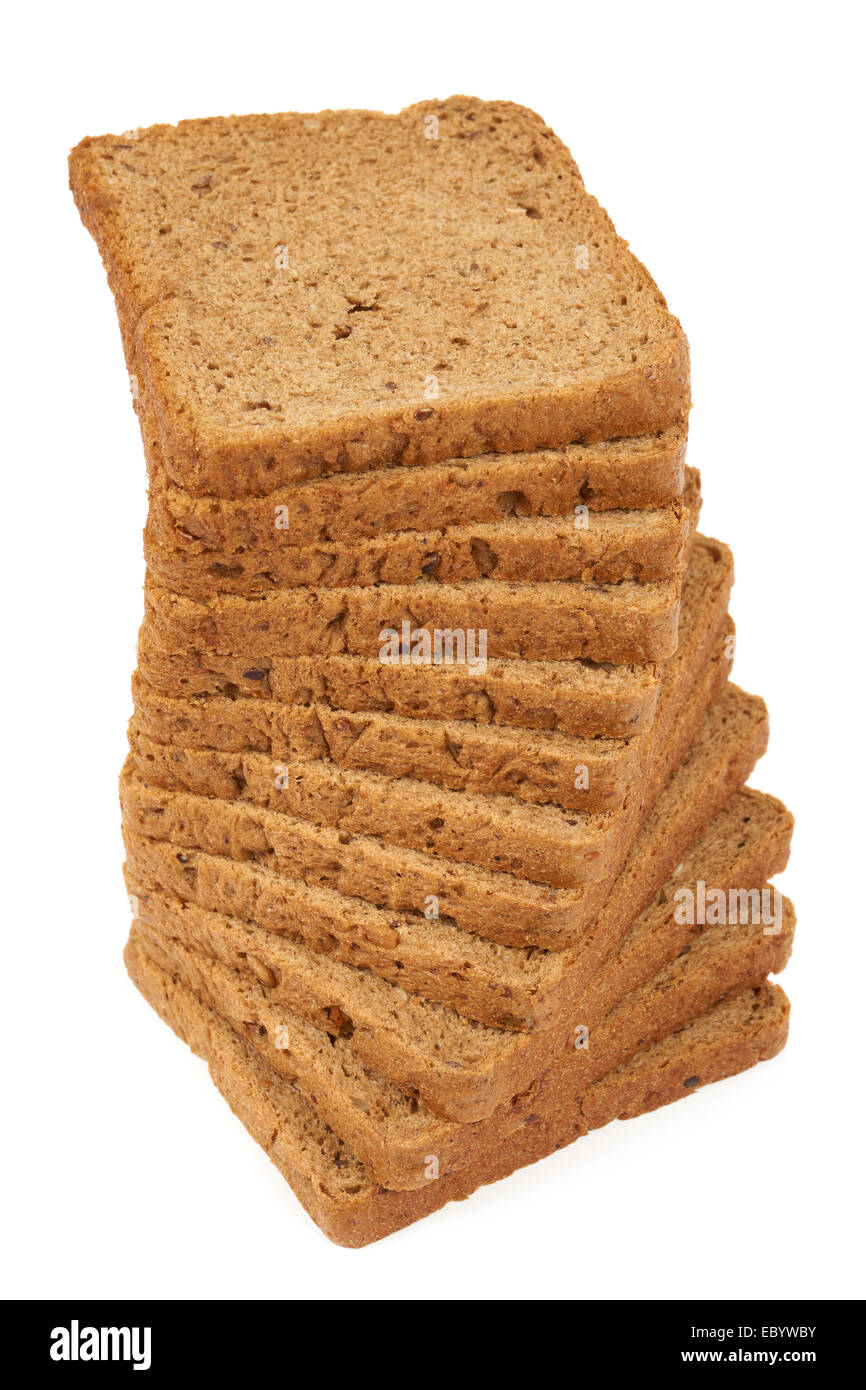 Rye bread for toasts and sandwiches in a stack Stock Photo - Alamy