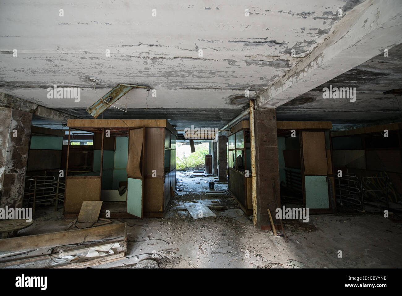 Reception in JUPITER factory in Pripyat abandoned city, Chernobyl ...