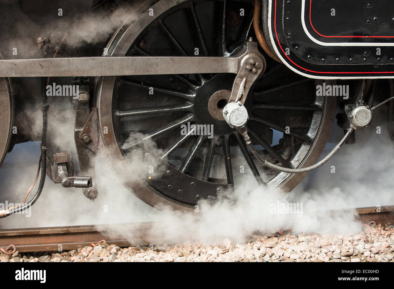 Wheels of steam train Stock Photo - Alamy