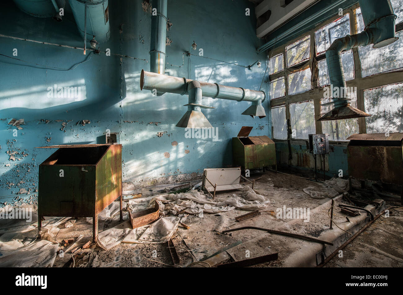JUPITER factory in Pripyat abandoned city, Chernobyl Exclusion Zone ...