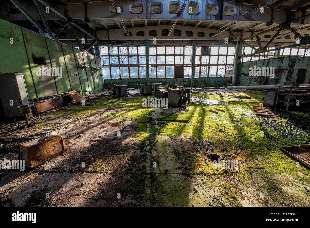 one of the main workshop in JUPITER factory in Pripyat abandoned city ...