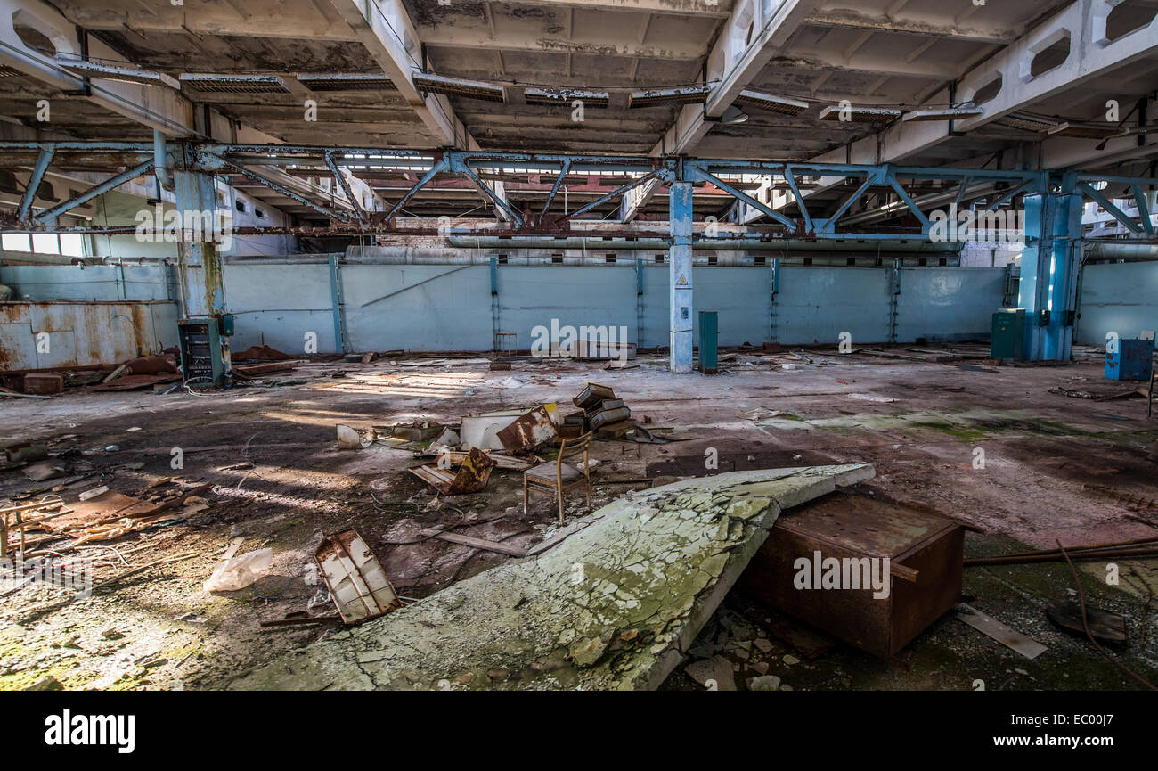 JUPITER factory in Pripyat abandoned city, Chernobyl Exclusion Zone ...