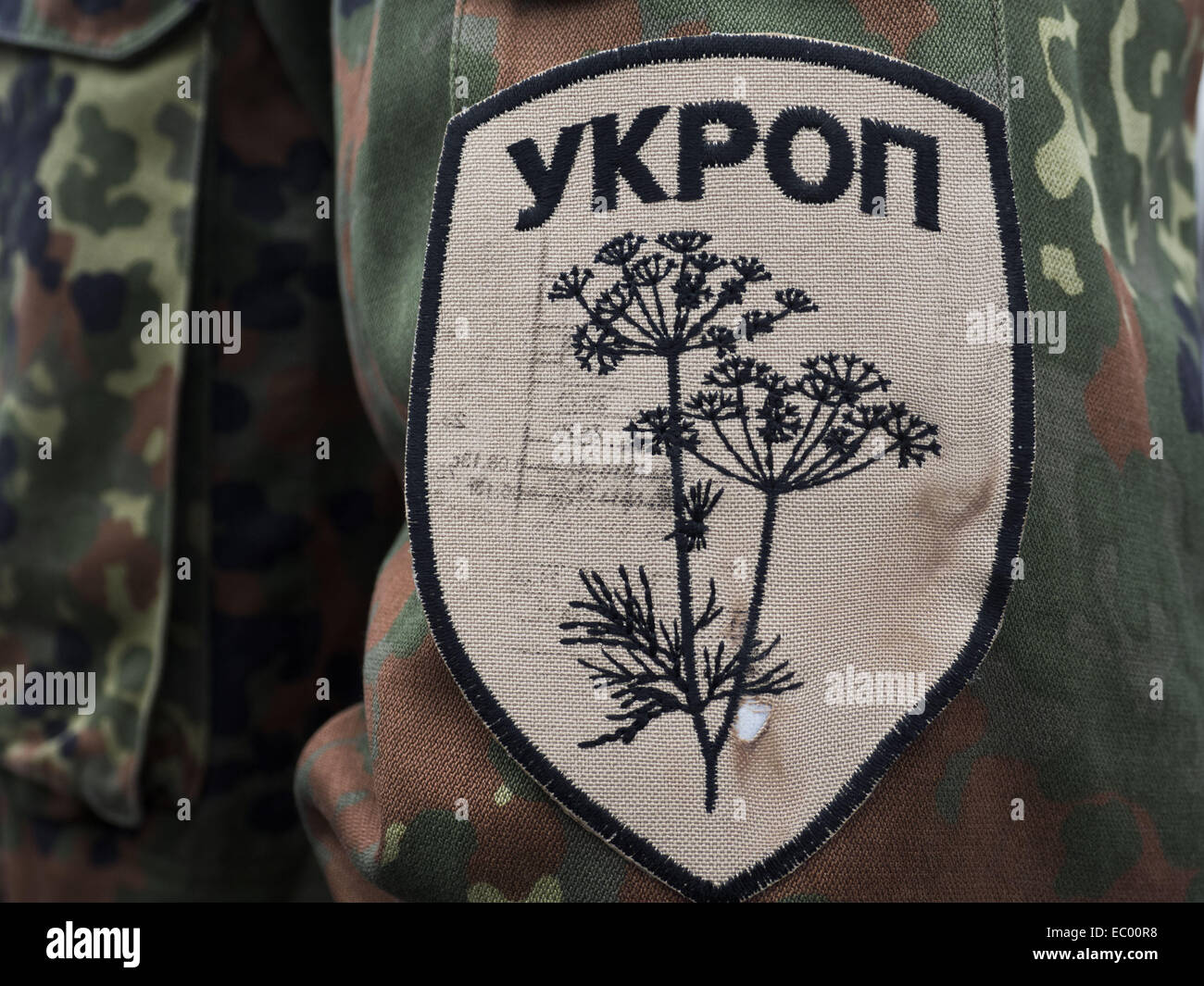 Badge with a picture of dill and the inscription UKROP. 6th Dec, 2014 ...
