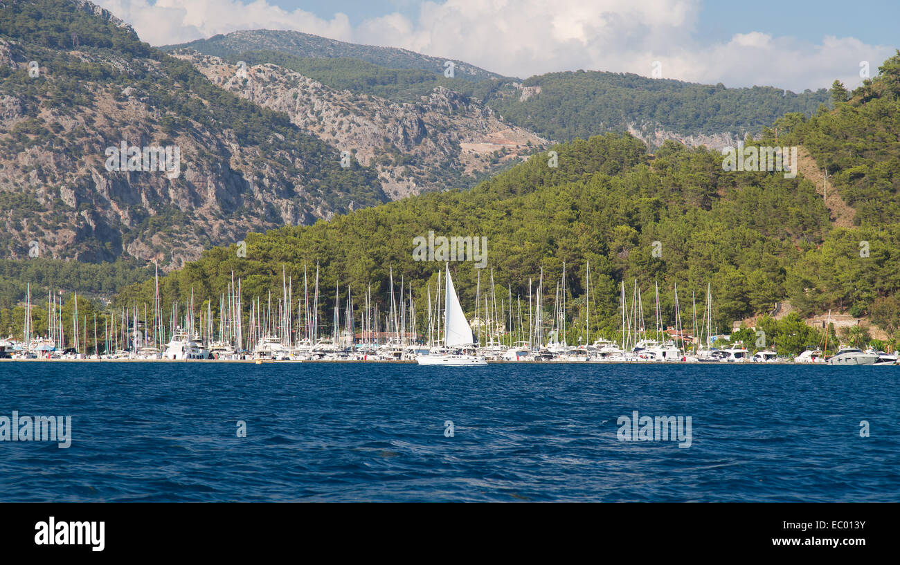 Gocek Town in Aegean coast of Turkey Stock Photo - Alamy