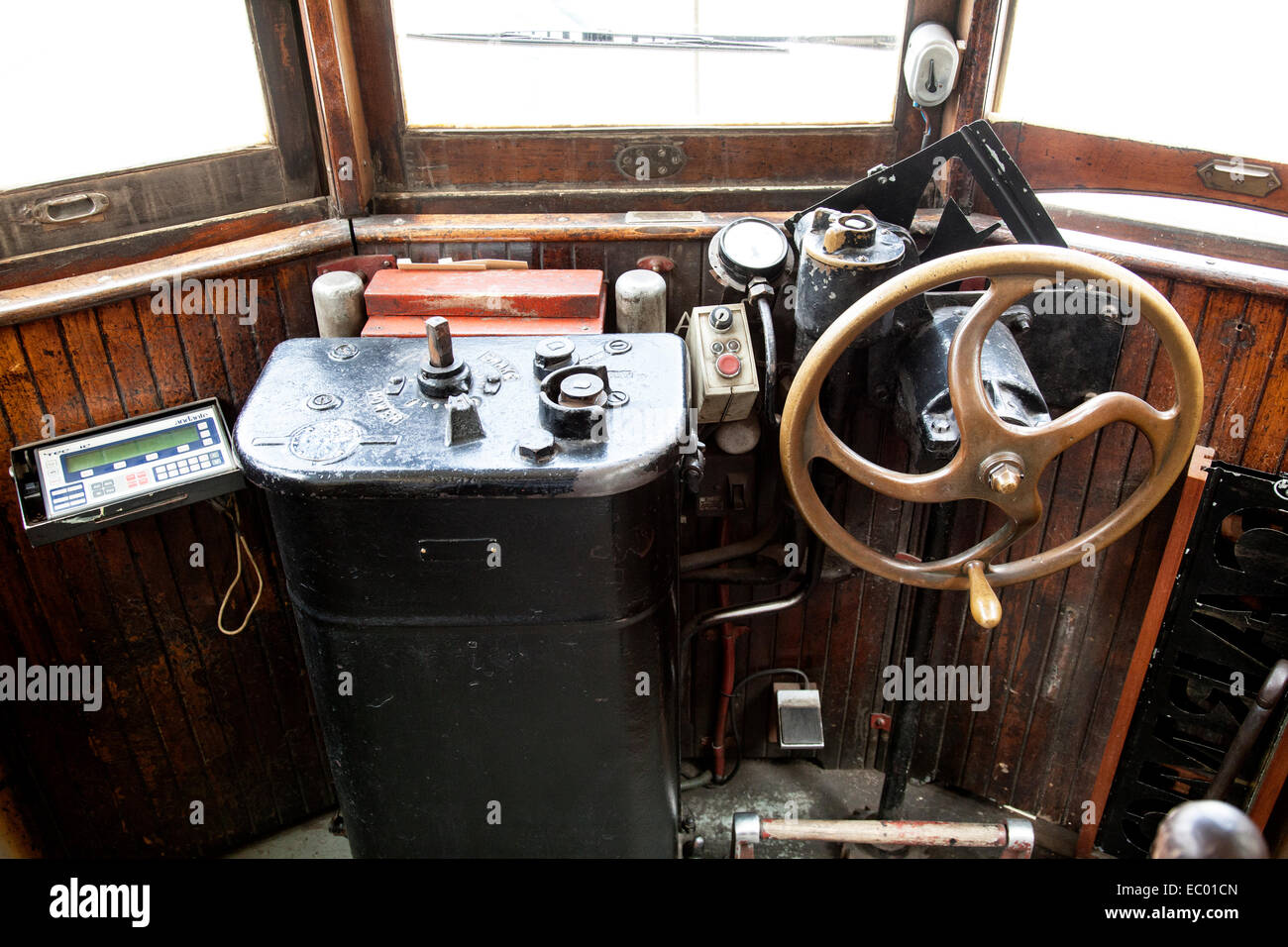 Driver's control of a Tram in Porto, Portugal Stock Photo - Alamy