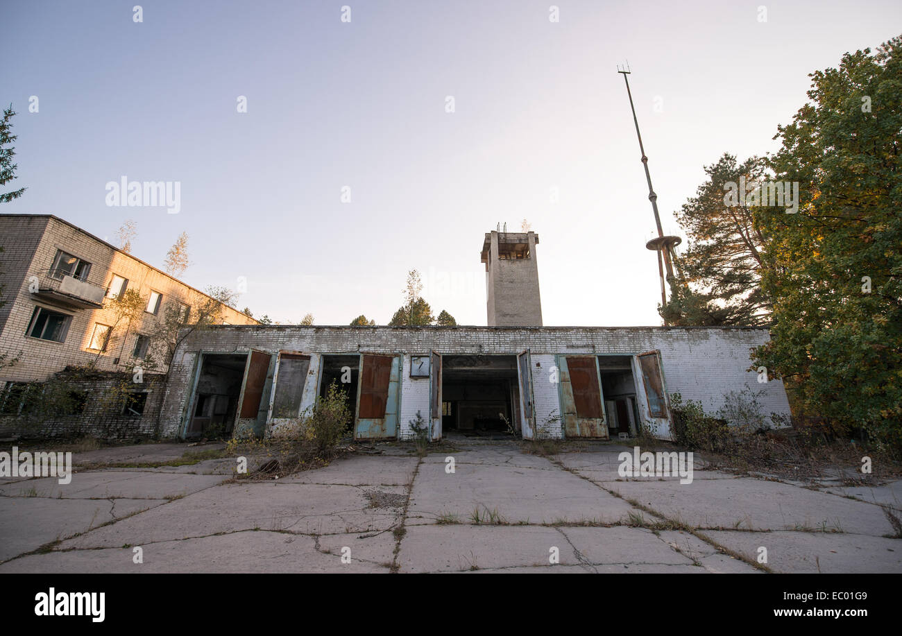 Fire Station in Pripyat abandoned city, Chernobyl Exclusion Zone ...
