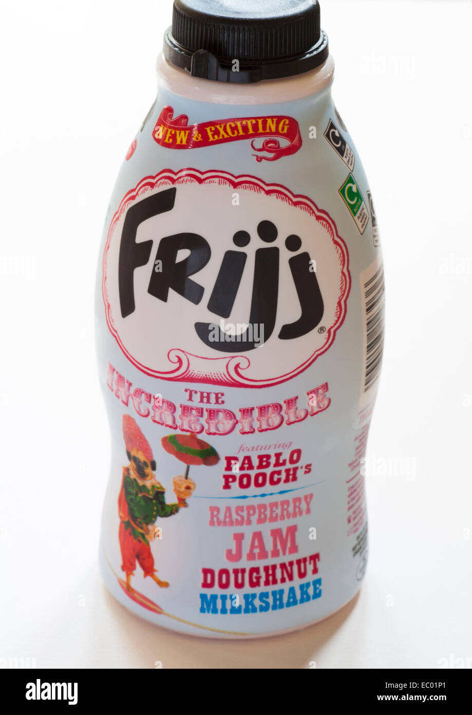 bottle of new & exciting Frijj the Incredible featuring Pablo Pooch's ...