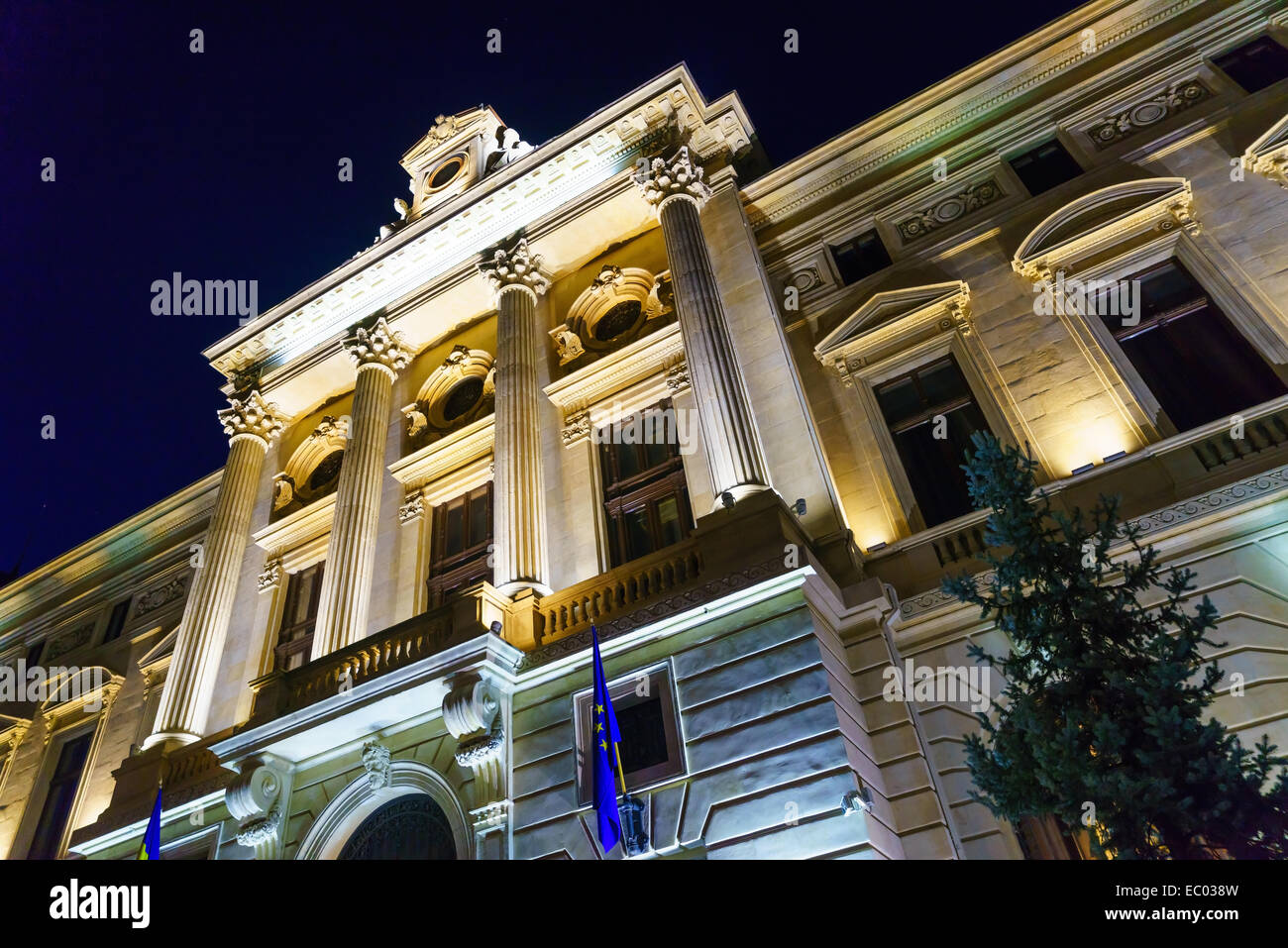 The National Bank of Romania (Banca Naţională a României) building ...