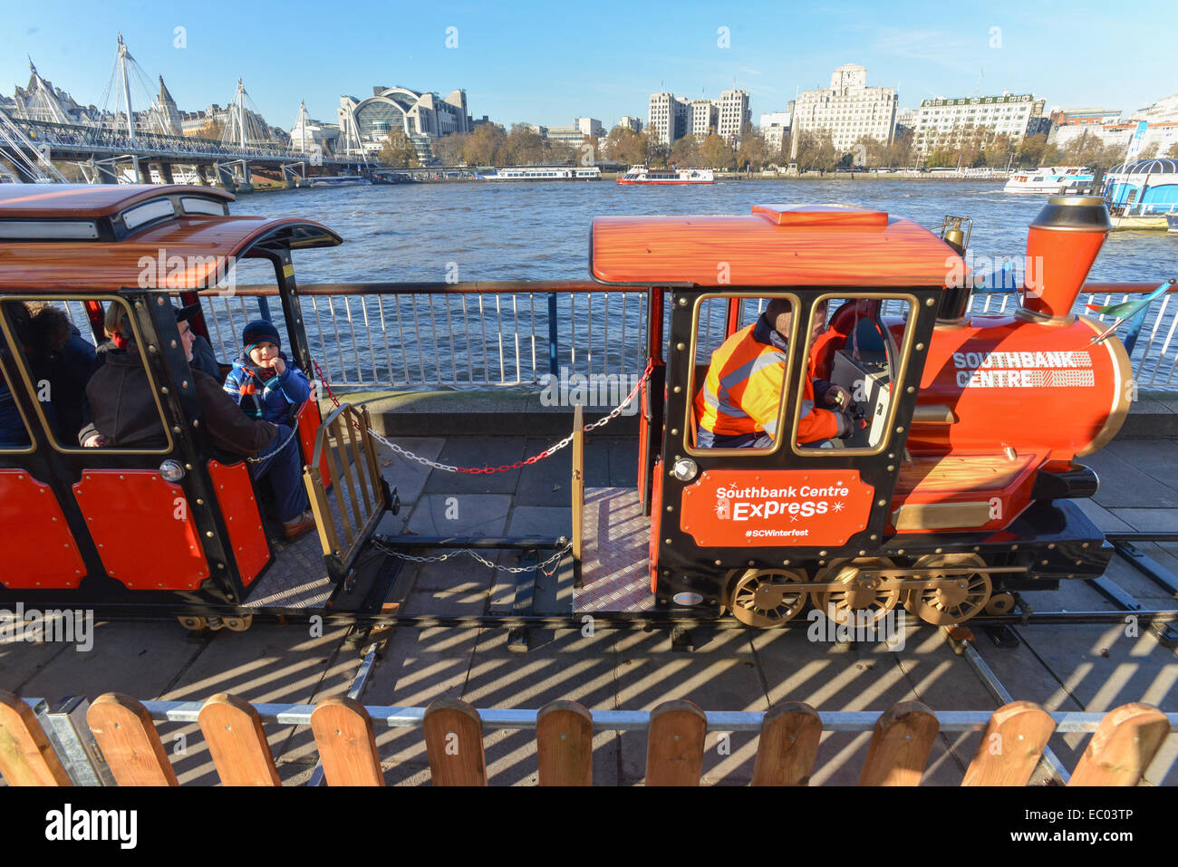 Southbank, London, UK. 6th December 2014. The Southbank Express, a ...