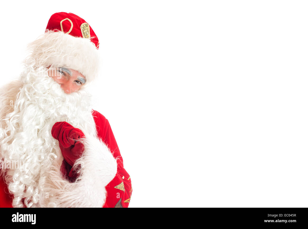 Santa Claus. Isolated on white Stock Photo - Alamy