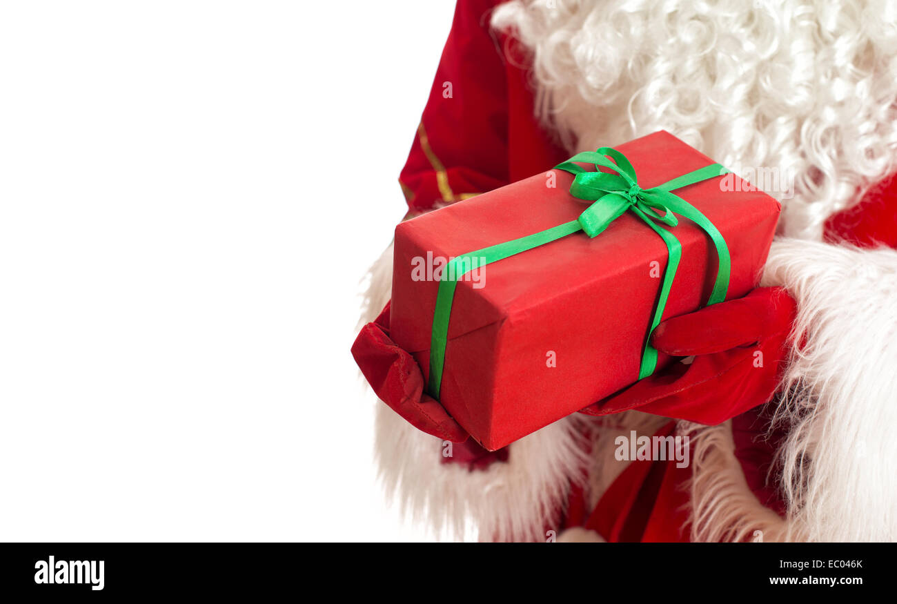 Santa Claus. Isolated on white Stock Photo - Alamy