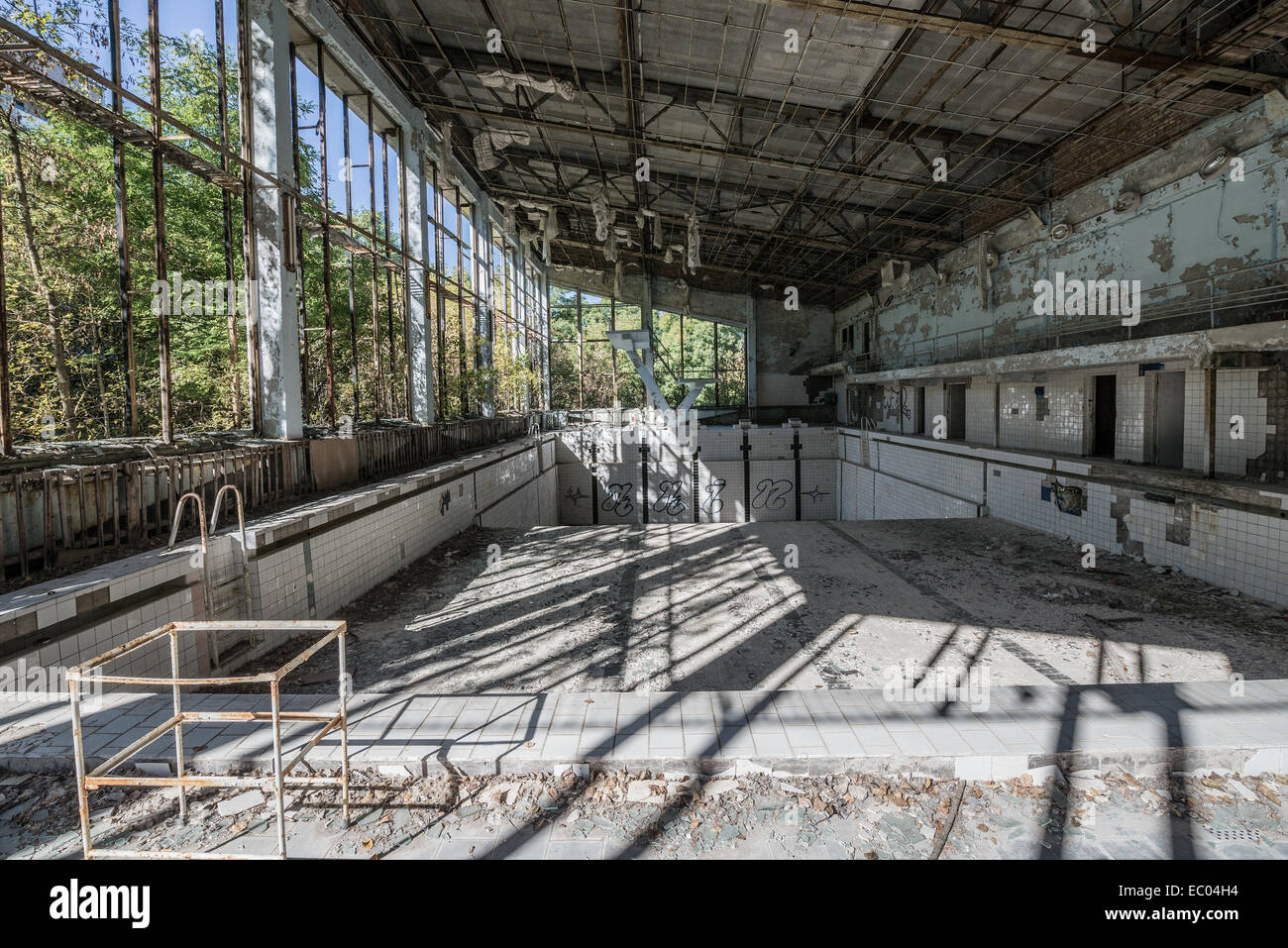 inside the "Lazurnyj" or "Lazurny" (eng. Azure) swimming pool in ...