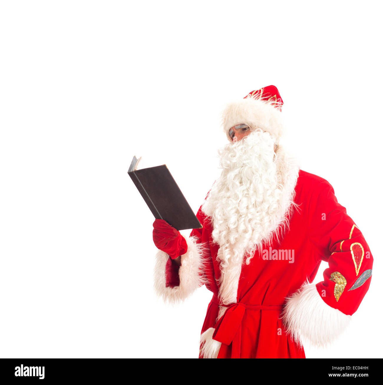 Santa Claus. Isolated on white Stock Photo - Alamy
