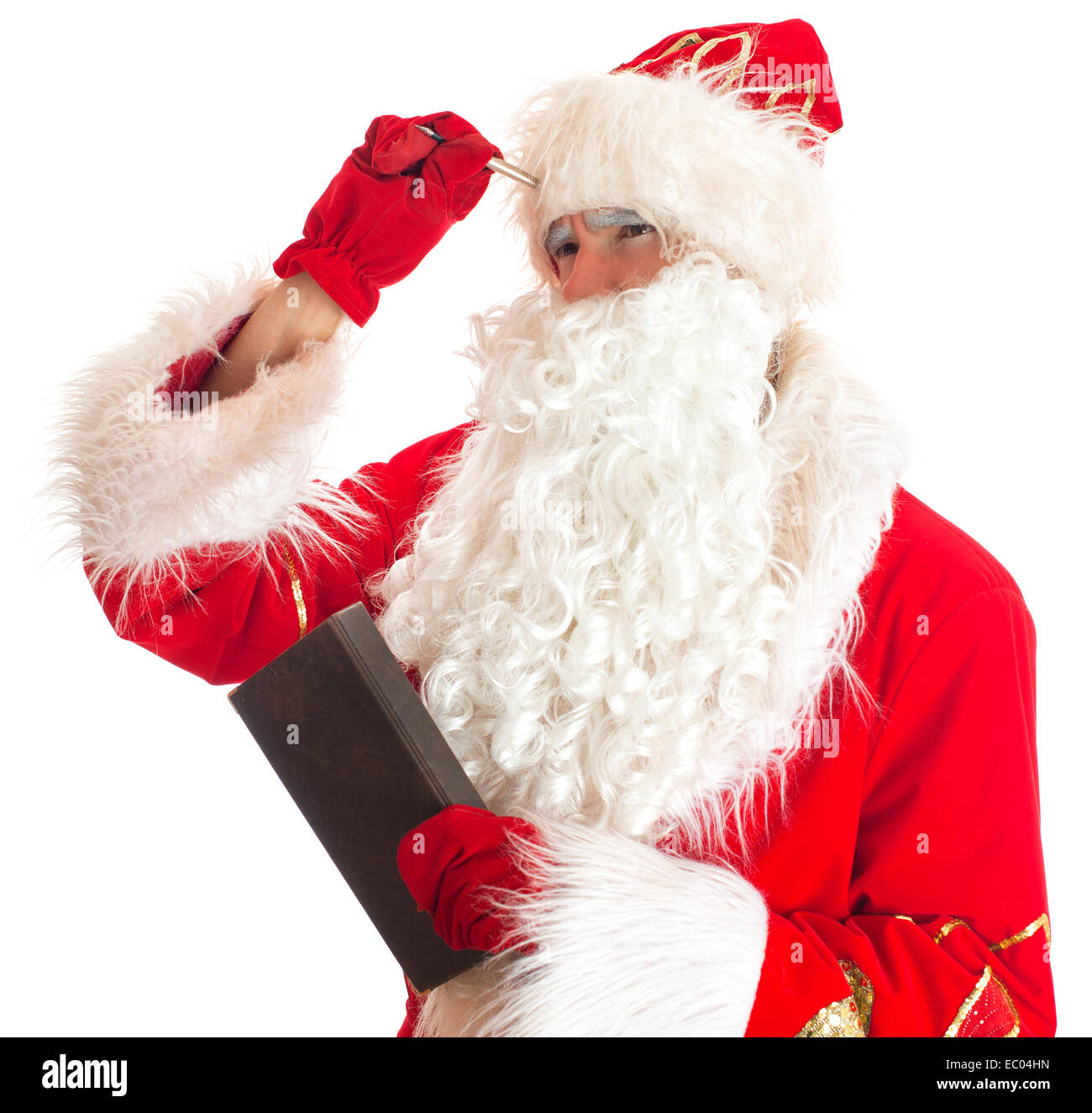 Santa Claus. Isolated on white Stock Photo - Alamy