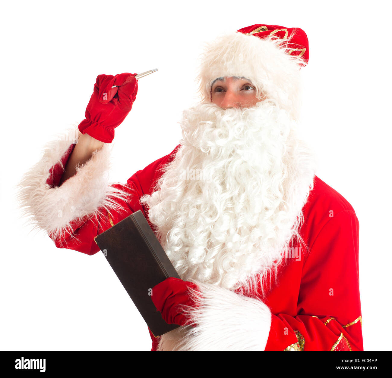 Santa Claus. Isolated on white Stock Photo - Alamy