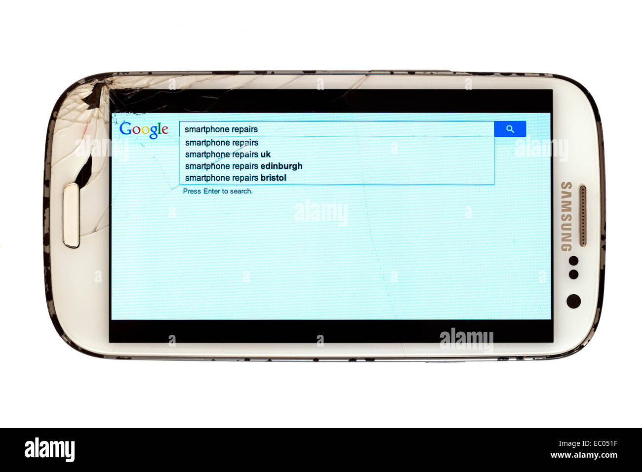 Screen smashed hi-res stock photography and images - Alamy