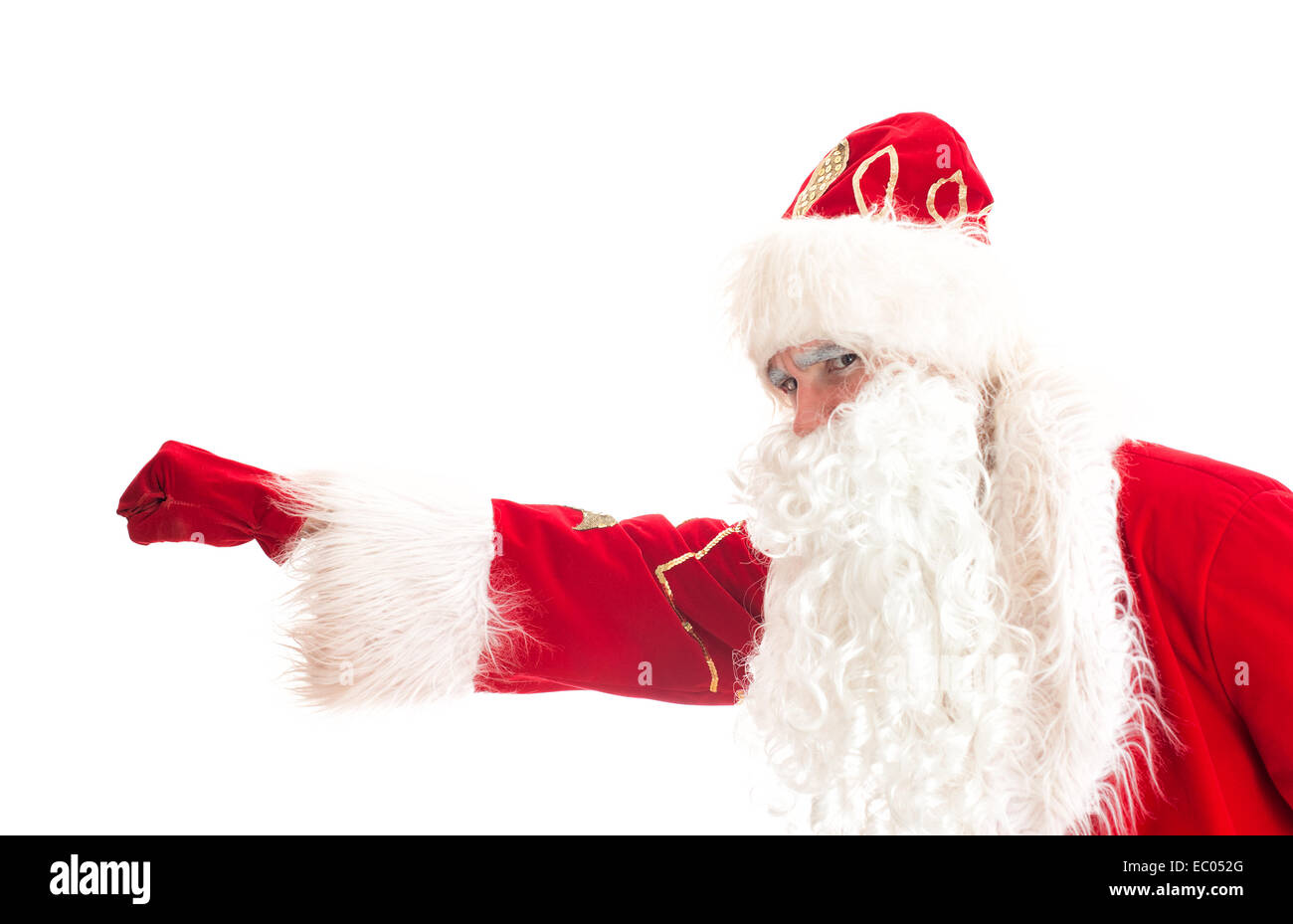 Santa Claus. Isolated on white Stock Photo - Alamy