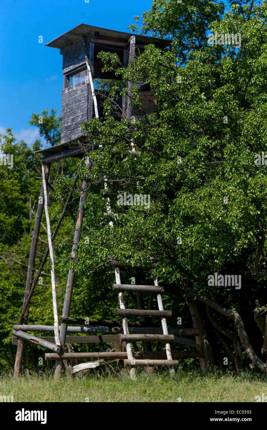 Wooden watch tower hi-res stock photography and images - Alamy