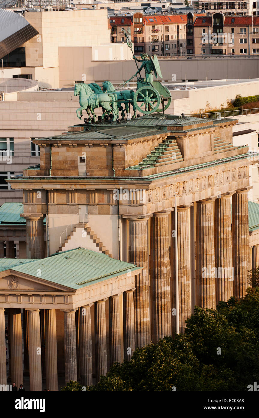 Berlin's Brandenburg Gate from the Reichstag building Stock Photo - Alamy