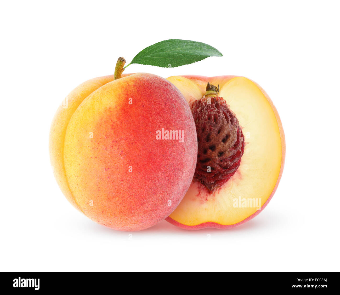 Peach half cut out Cut Out Stock Images & Pictures - Alamy