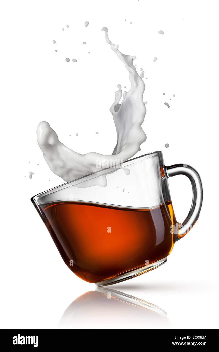 Tea splash Cut Out Stock Images & Pictures - Alamy