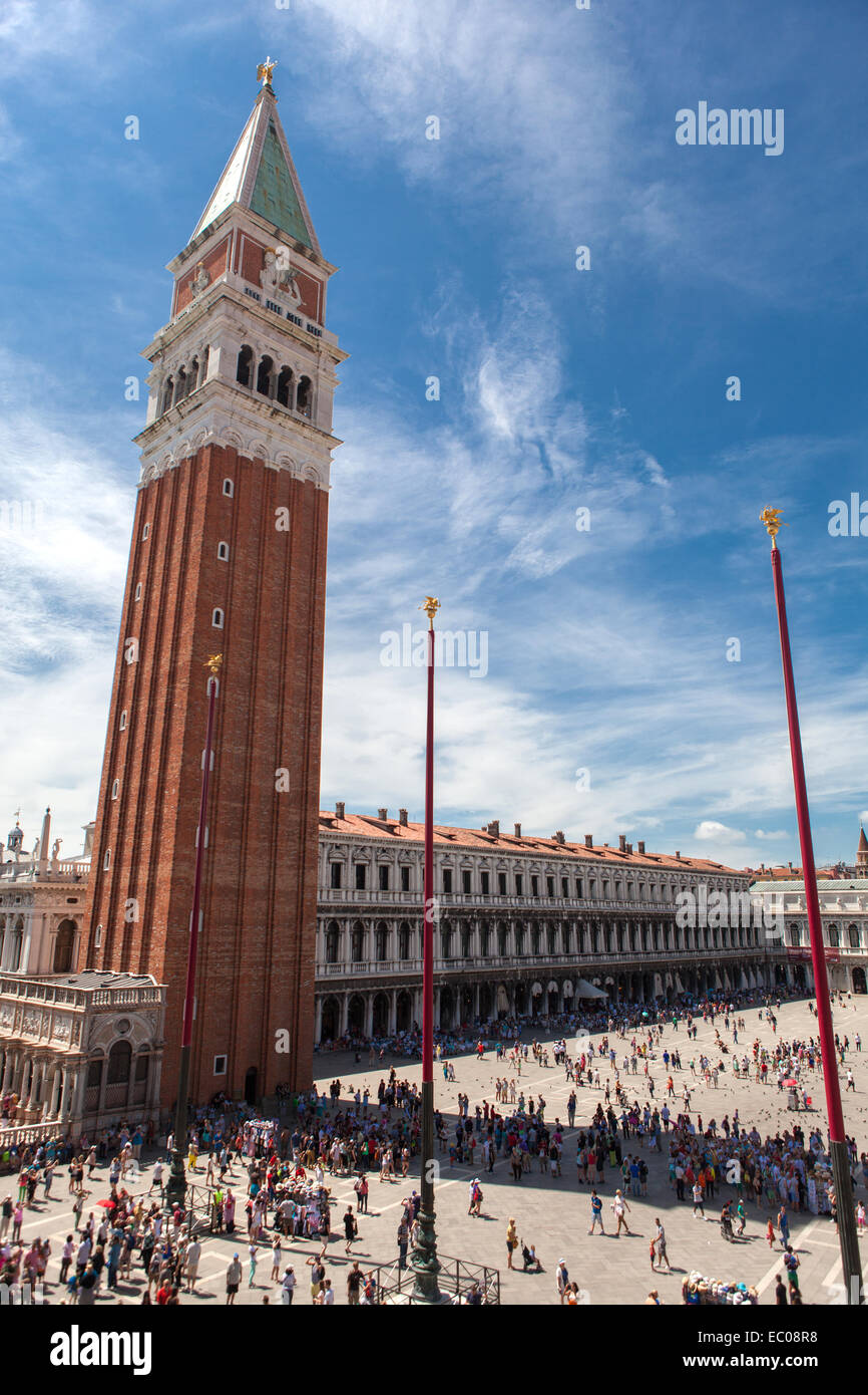 San Marco square in Venice, Italy. Most visited and famous square in ...