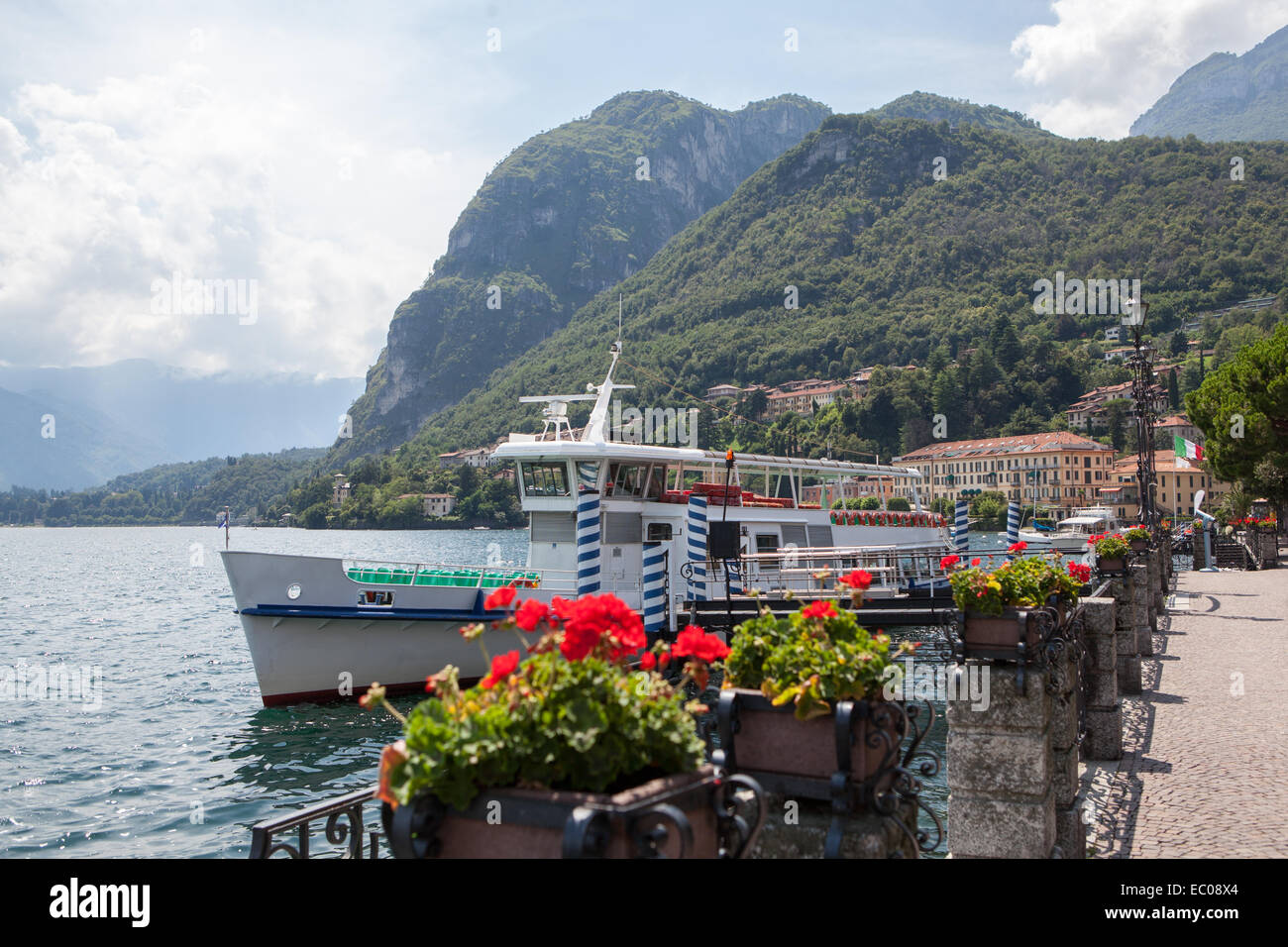 Promenade in Menaggio on Como lake, Italy Stock Photo - Alamy
