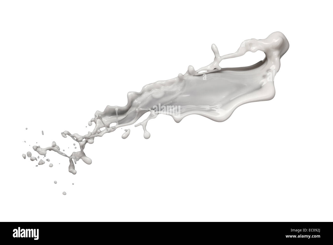milk splash isolated on white Stock Photo - Alamy