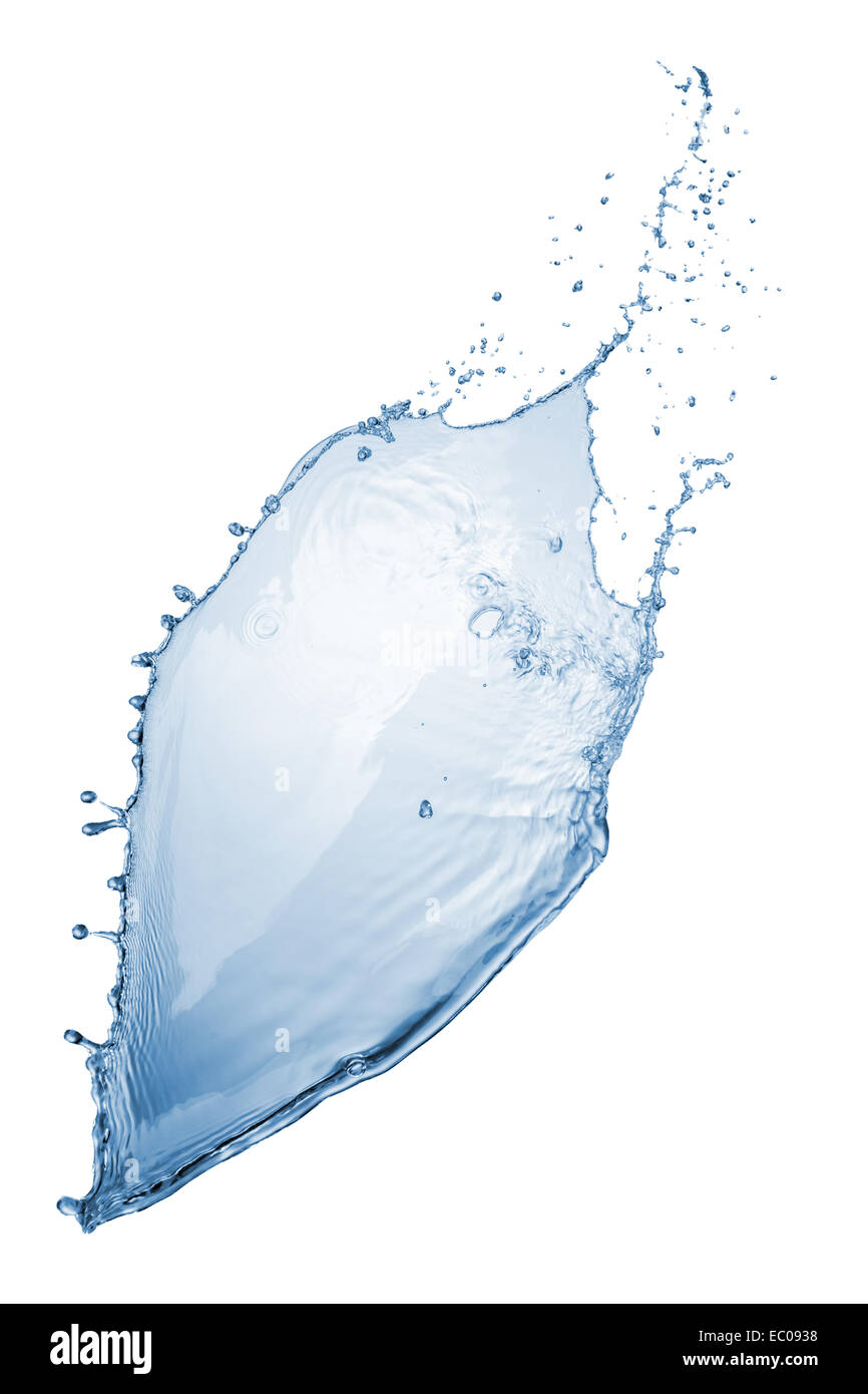 water splash isolated on white Stock Photo - Alamy