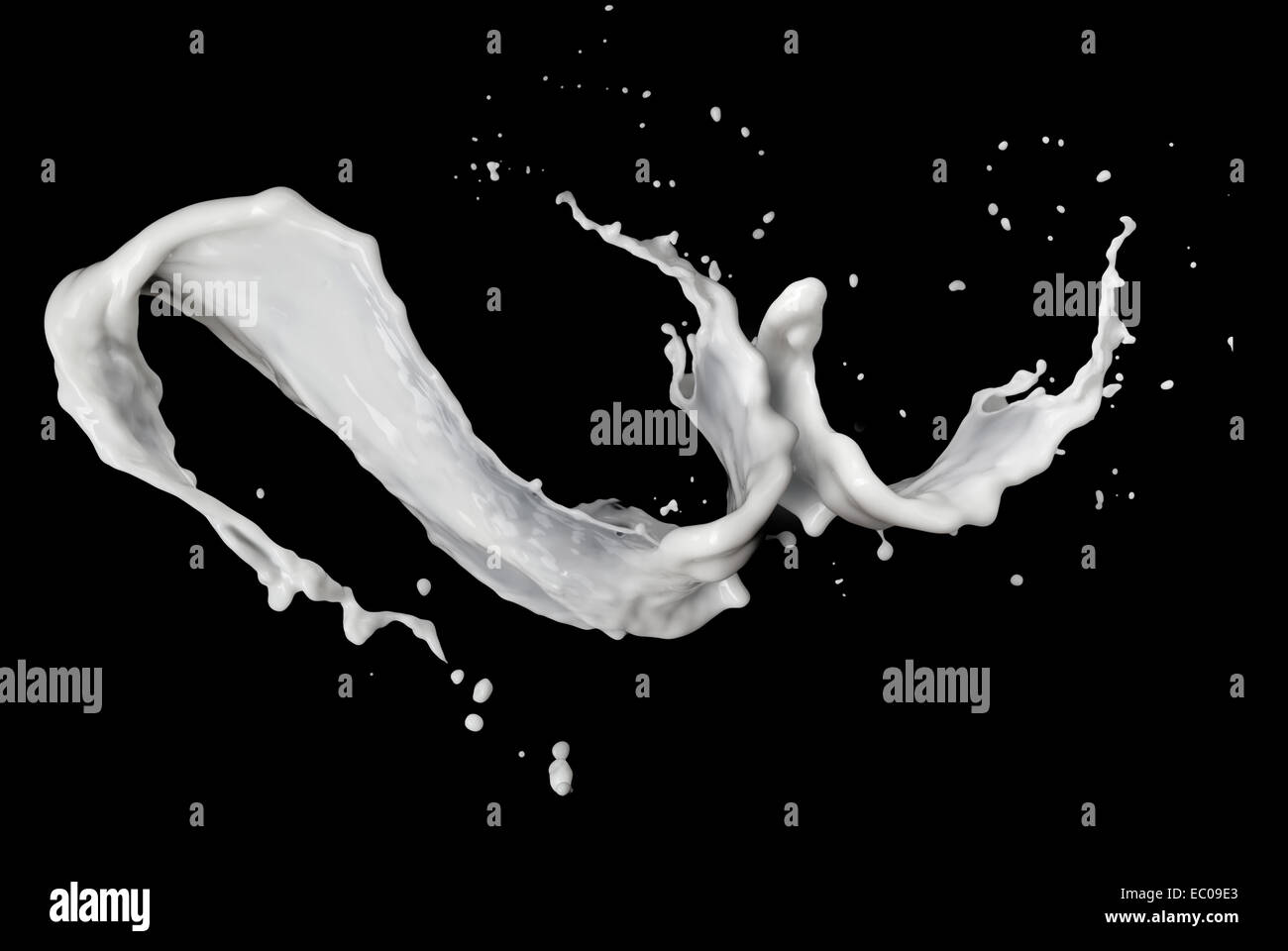 Milk splash symbol hi-res stock photography and images - Alamy