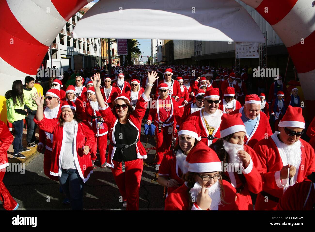 Great santa run fundraiser hi-res stock photography and images - Alamy