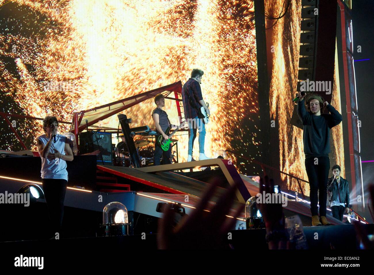 One Direction perform in Edinburgh tonight as part of their 'Where We ...