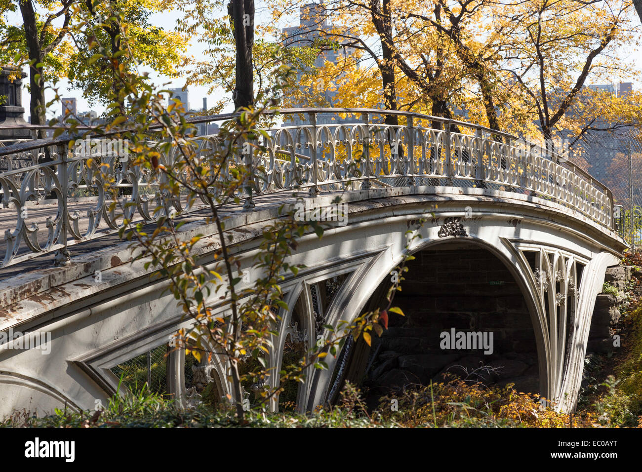 Gothic Bridge Central Park High Resolution Stock Photography and Images ...