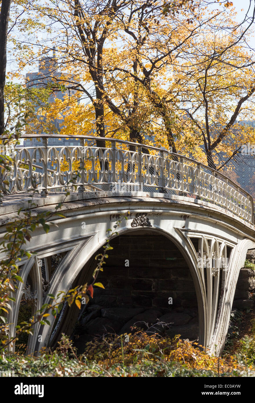 Gothic Bridge in Central Park, NYC Stock Photo - Alamy