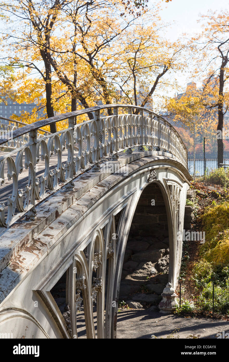 Gothic Bridge in Central Park, NYC Stock Photo - Alamy