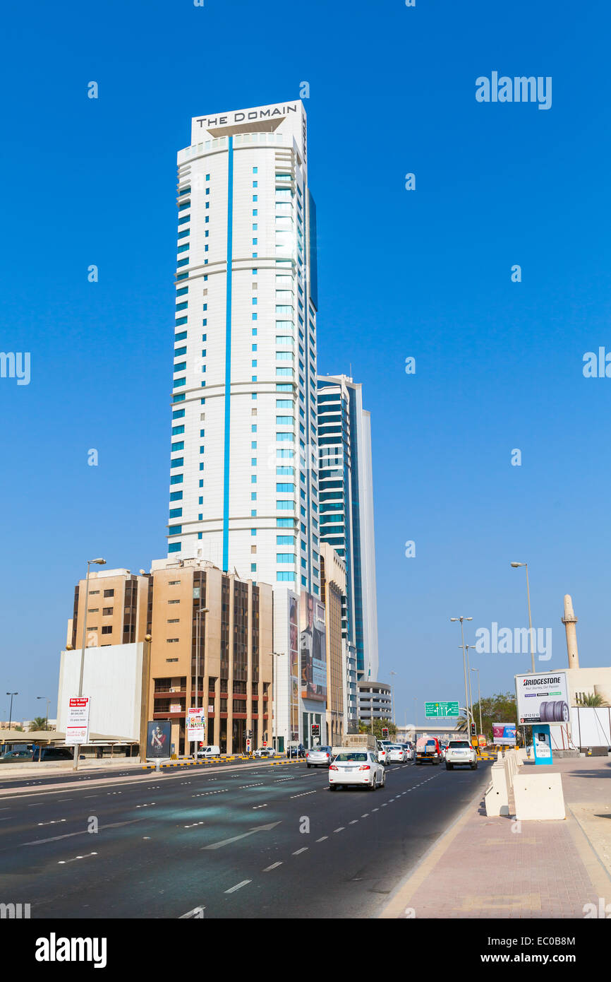 Manama, Bahrain - November 21, 2014: Modern architecture, The Domain ...