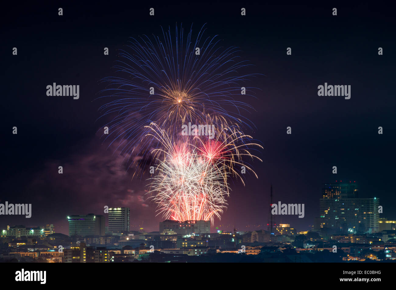 Pattaya International Fireworks Festival Stock Photo - Alamy