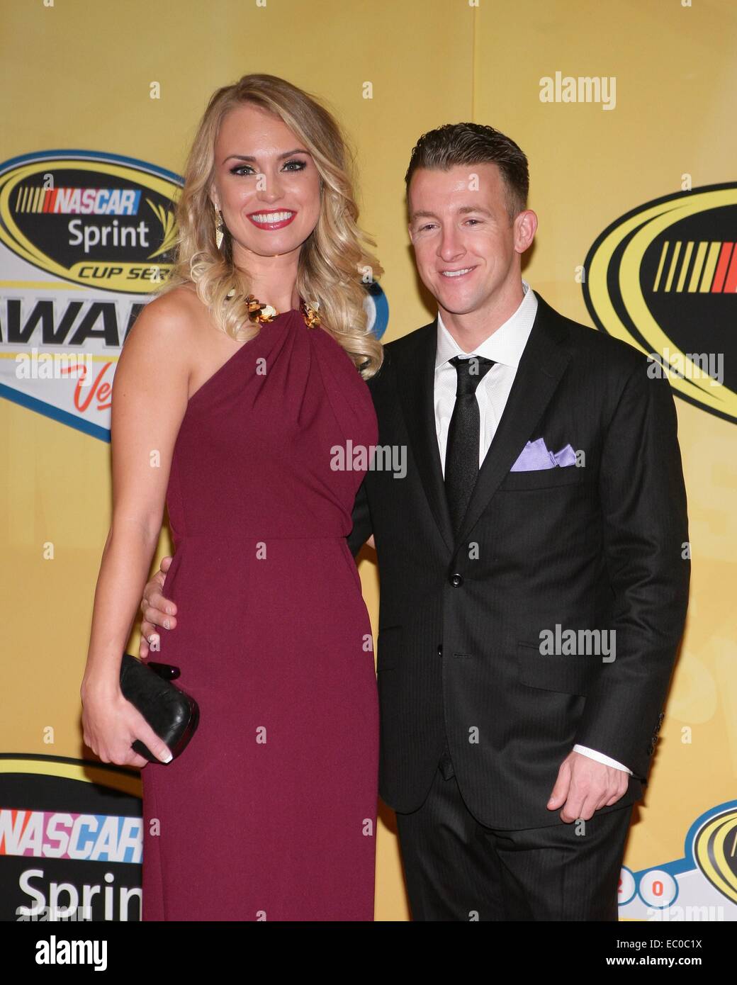 Las Vegas, NV, USA. 5th Dec, 2014. Tara Lea, AJ Allmendinger at ...